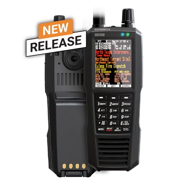 Uniden SDS150 Police Scanner Radio | Uniden Digital Handheld Scanner