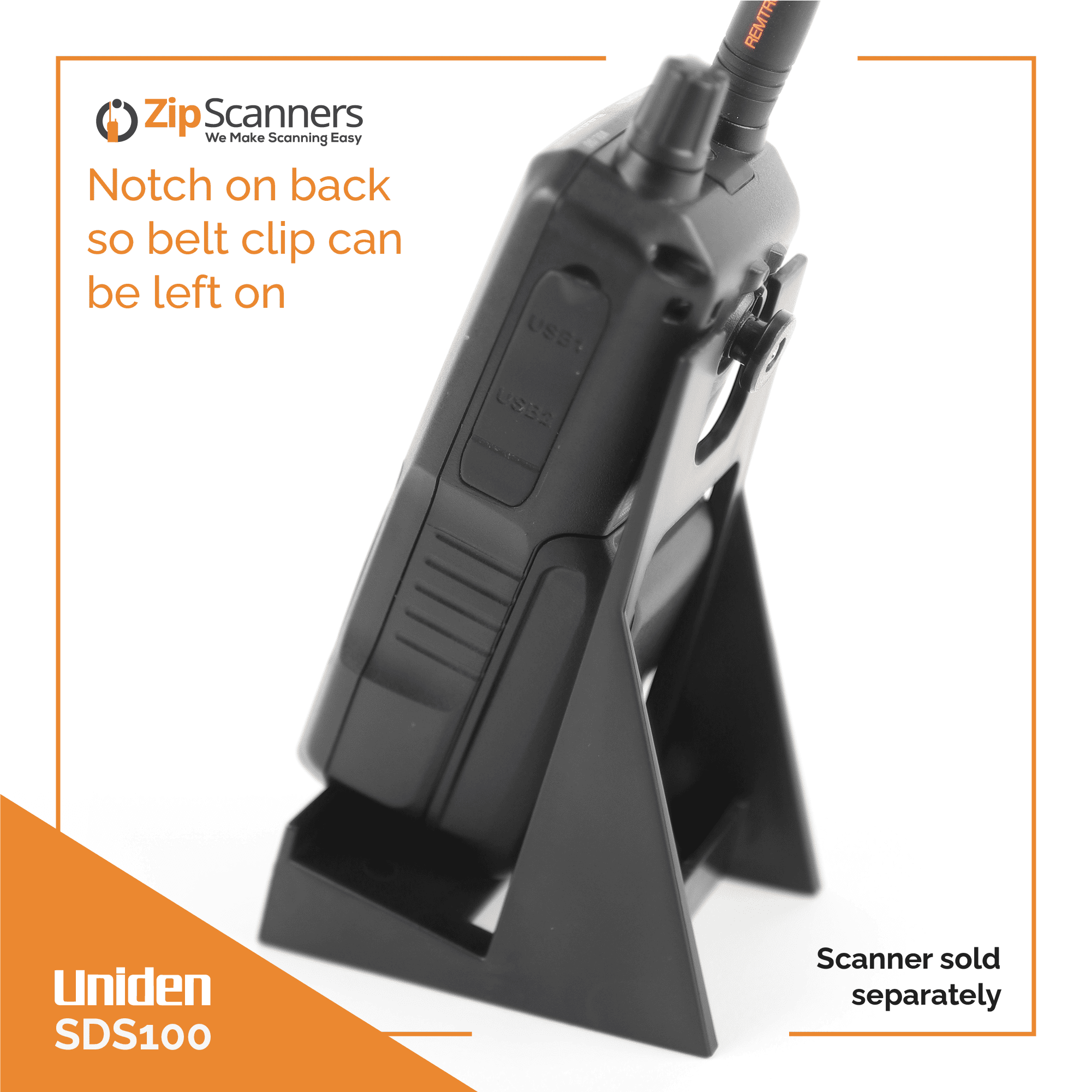 Stand for Police Scanner Radios | Uniden & Whistler Handheld Scanners