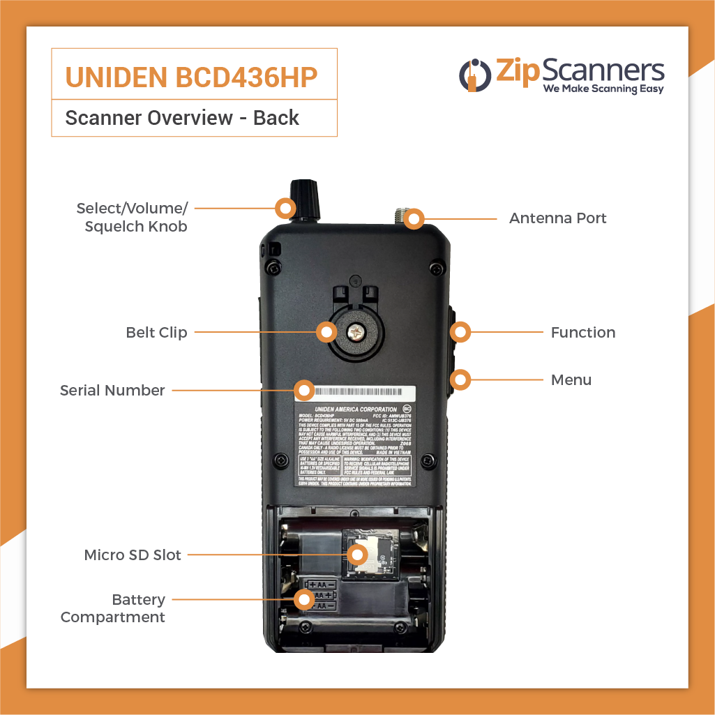 BCD436HP Police Scanner | Uniden Digital Handheld Scanner