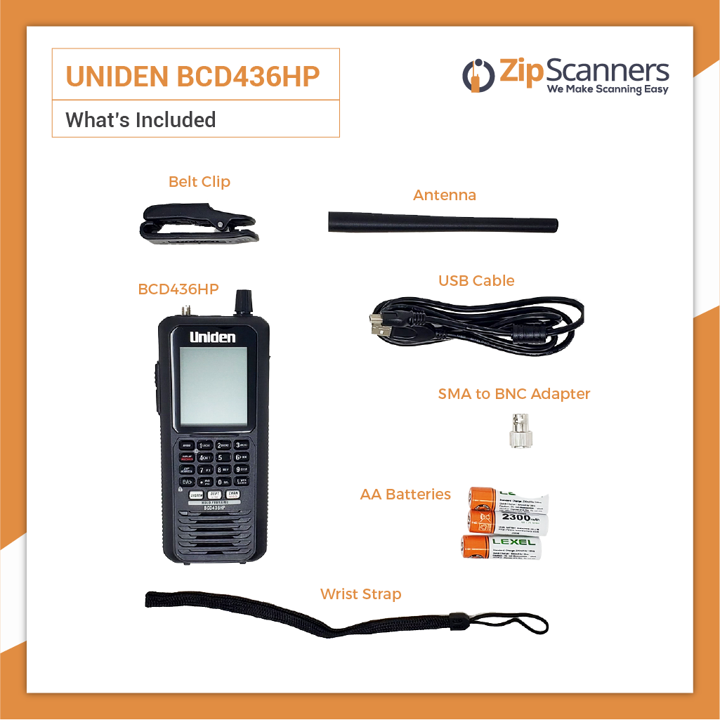 BCD436HP Police Scanner | Uniden Digital Handheld Scanner