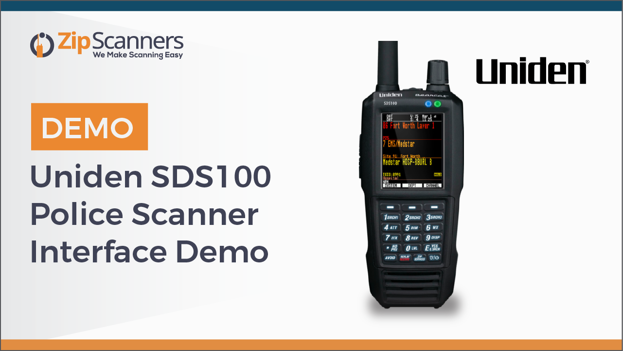 Police Scanner Sale | Best Scanner + FREE Programming | Uniden SDS100