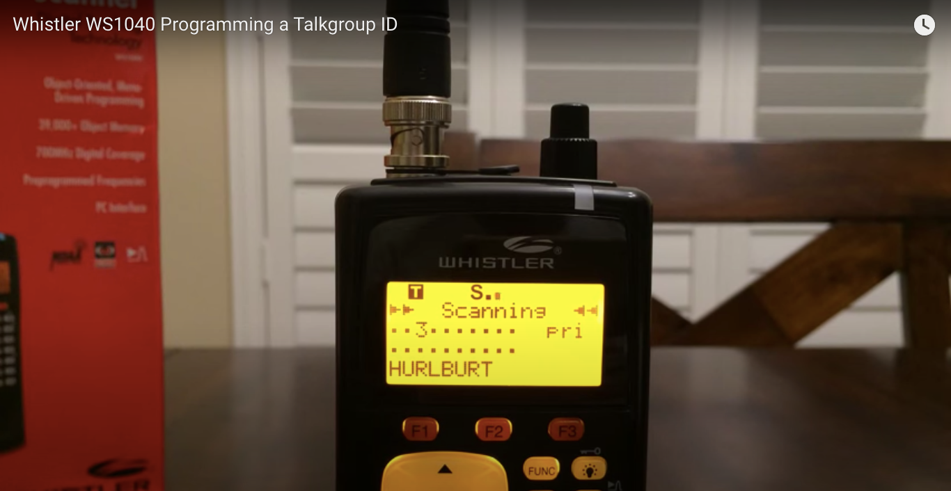 WS1040 Police Scanner | Whistler Digital Handheld Scanner