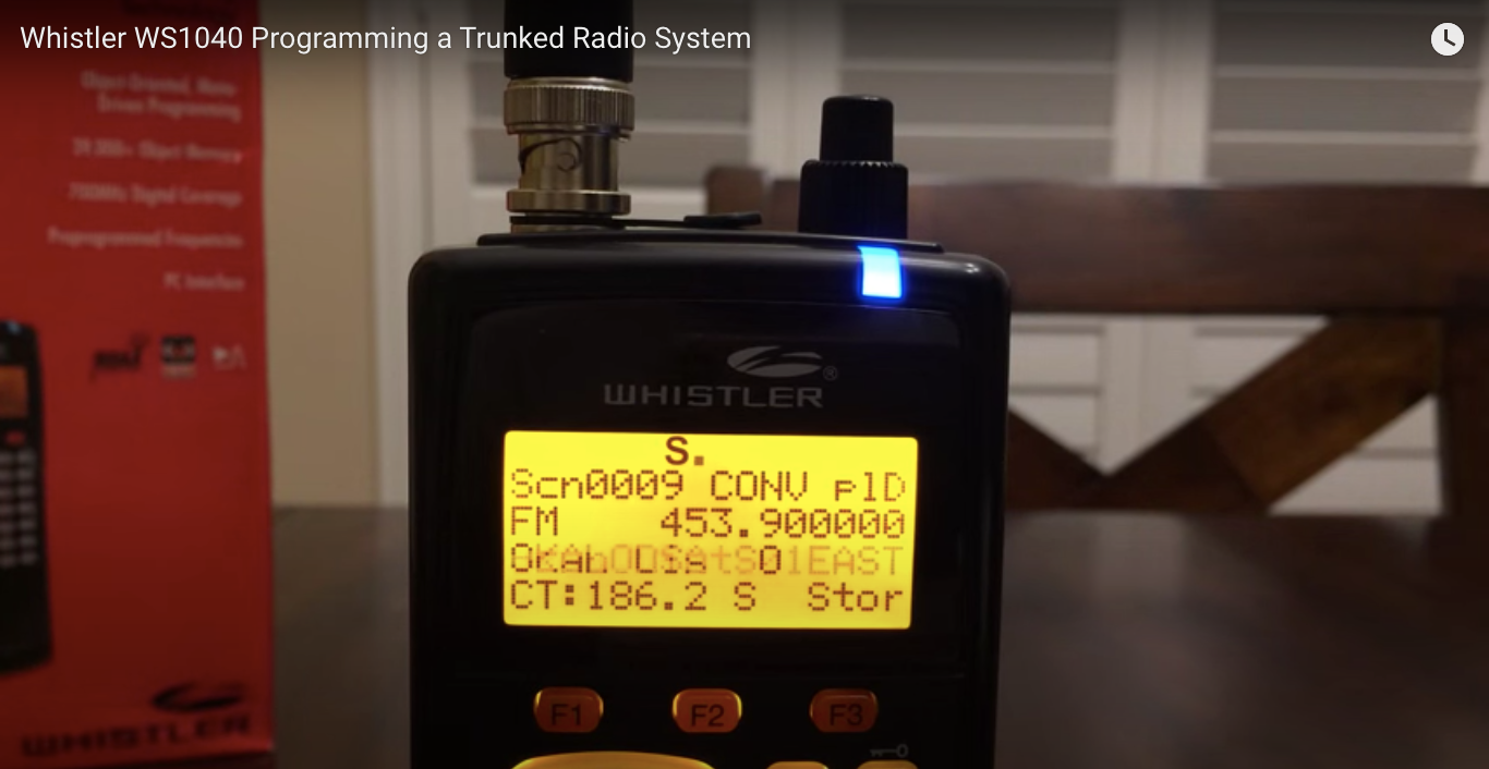 WS1040 Police Scanner | Whistler Digital Handheld Scanner