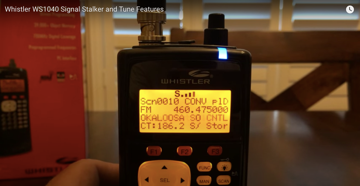 WS1040 Police Scanner | Whistler Digital Handheld Scanner