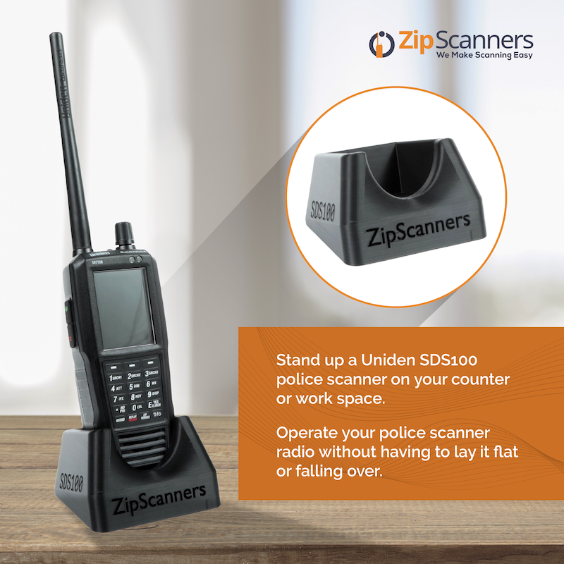 Desktop Stand for Handheld Police Scanner Radios | Uniden & Whistler
